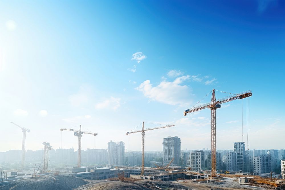 Construction site architecture cityscape building. | Premium Photo ...