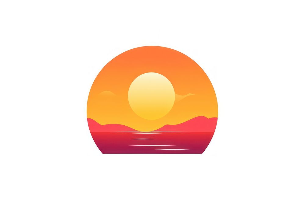 Sunset nature shape logo. AI | Premium Photo Illustration - rawpixel