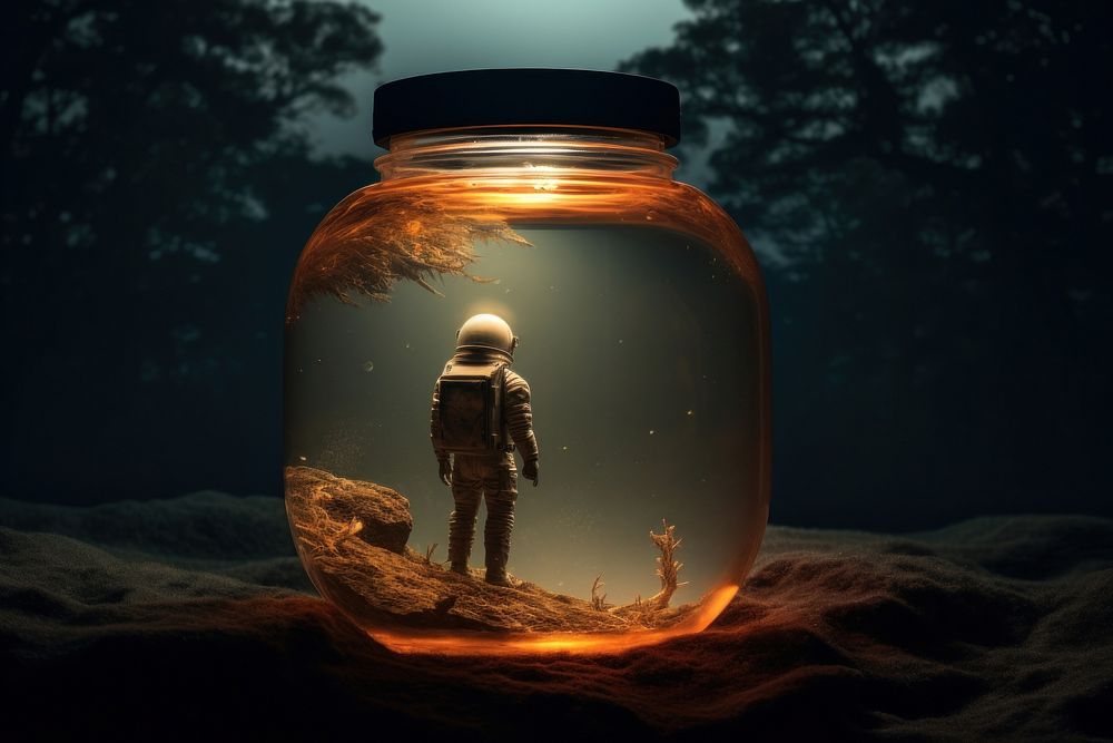 An alien jar adult illuminated | Premium Photo Illustration - rawpixel