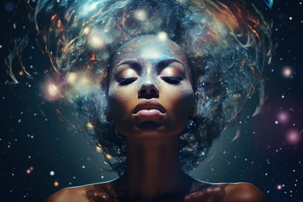 Universe portrait nature adult. AI | Premium Photo Illustration - rawpixel