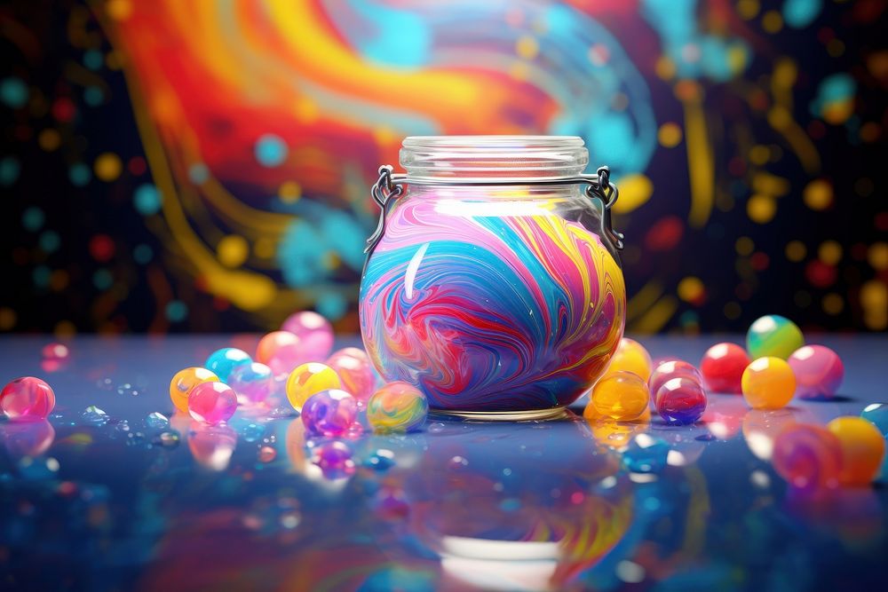 Overflowing marble jar confectionery decoration | Free Photo ...