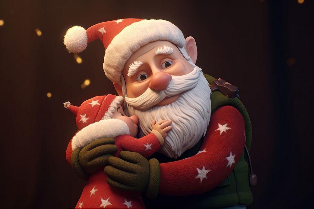 Santa claus christmas cartoon elf. | Free Photo Illustration - rawpixel