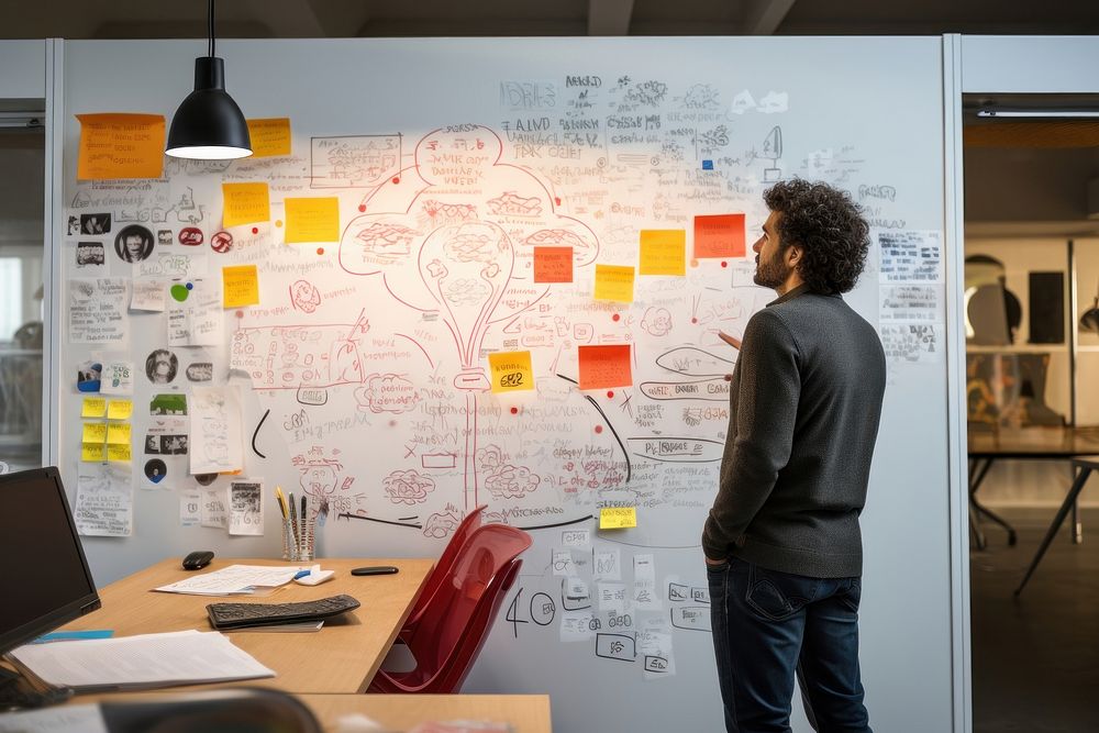 Whiteboard strategy computer working design | Premium Photo - rawpixel