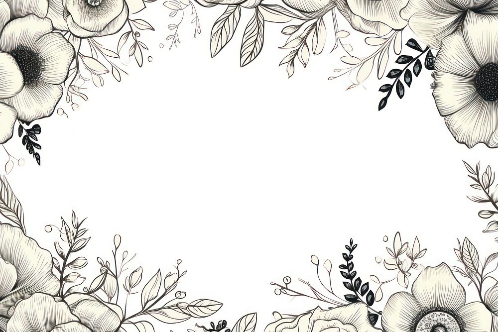 Floral backgrounds pattern drawing. | Premium Photo Illustration - rawpixel