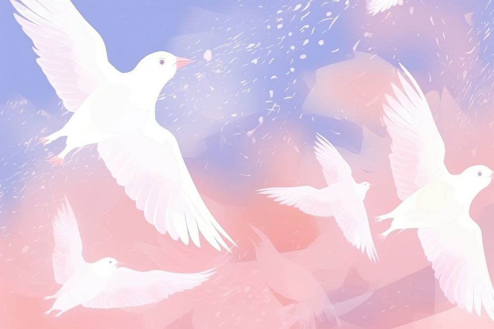 Abstract memphis white birds animal | Premium Photo Illustration - rawpixel