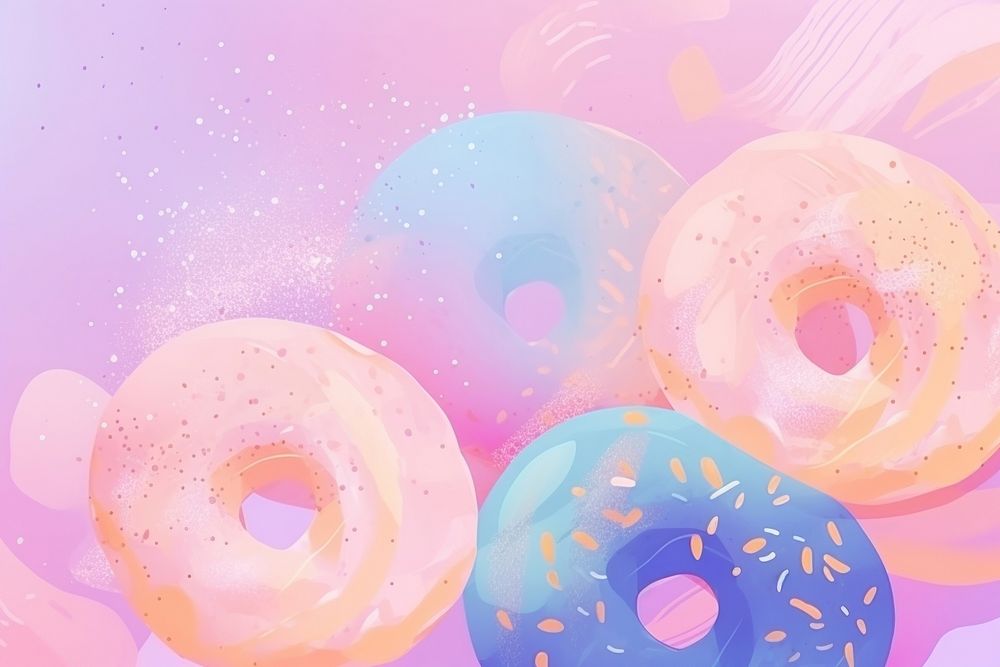 Abstract memphis donuts illustration backgrounds | Free Photo ...