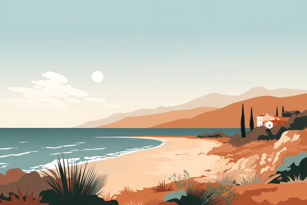 Mediterranean scenery landscape outdoors horizon. | Free Photo ...