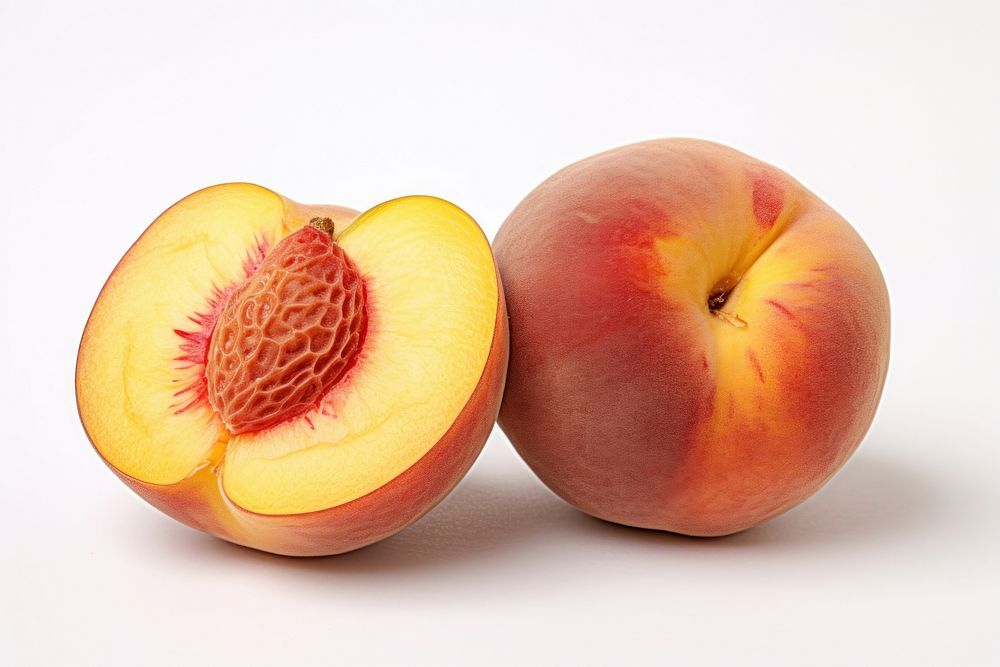 Fresh peach whole and cut | Free Photo - rawpixel
