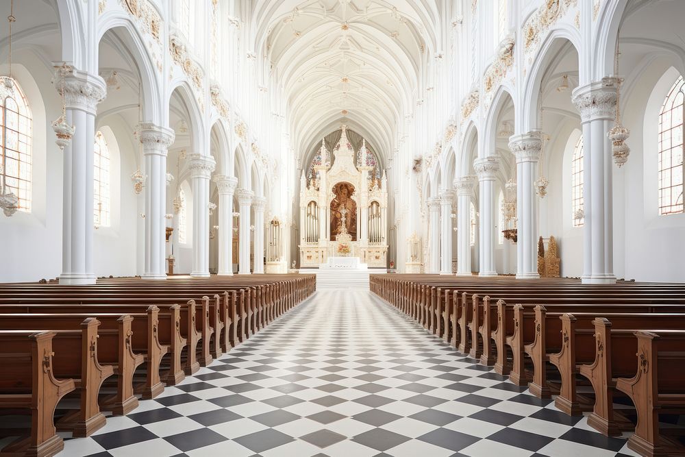 Church interior architecture building worship | Premium Photo - rawpixel