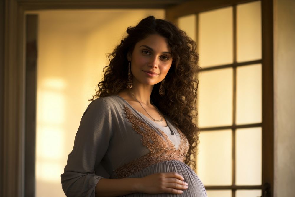 Egyptian pregnant woman person happy | Premium Photo - rawpixel