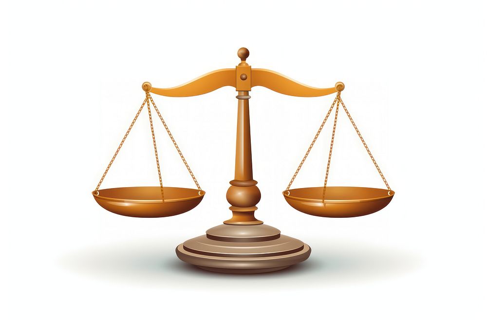 Balance scale white background circle | Free Photo Illustration - rawpixel