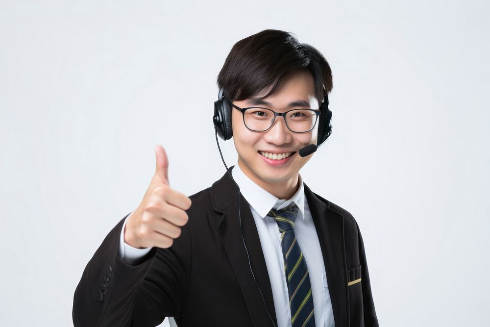 Young chinese headset glasses headphones. | Premium Photo - rawpixel