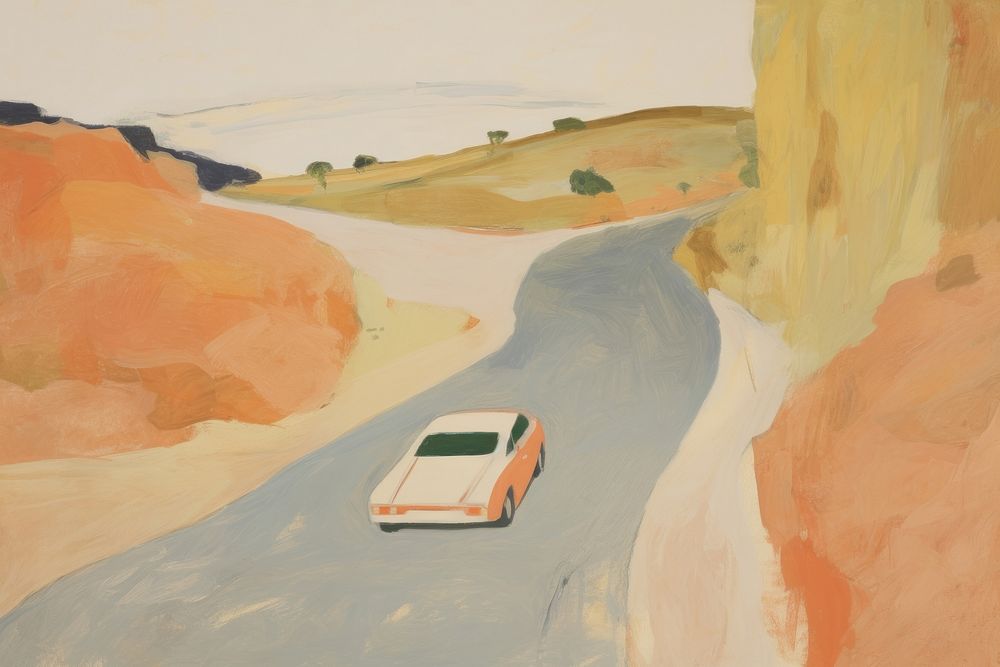 Car road painting art vehicle. | Premium Photo Illustration - rawpixel