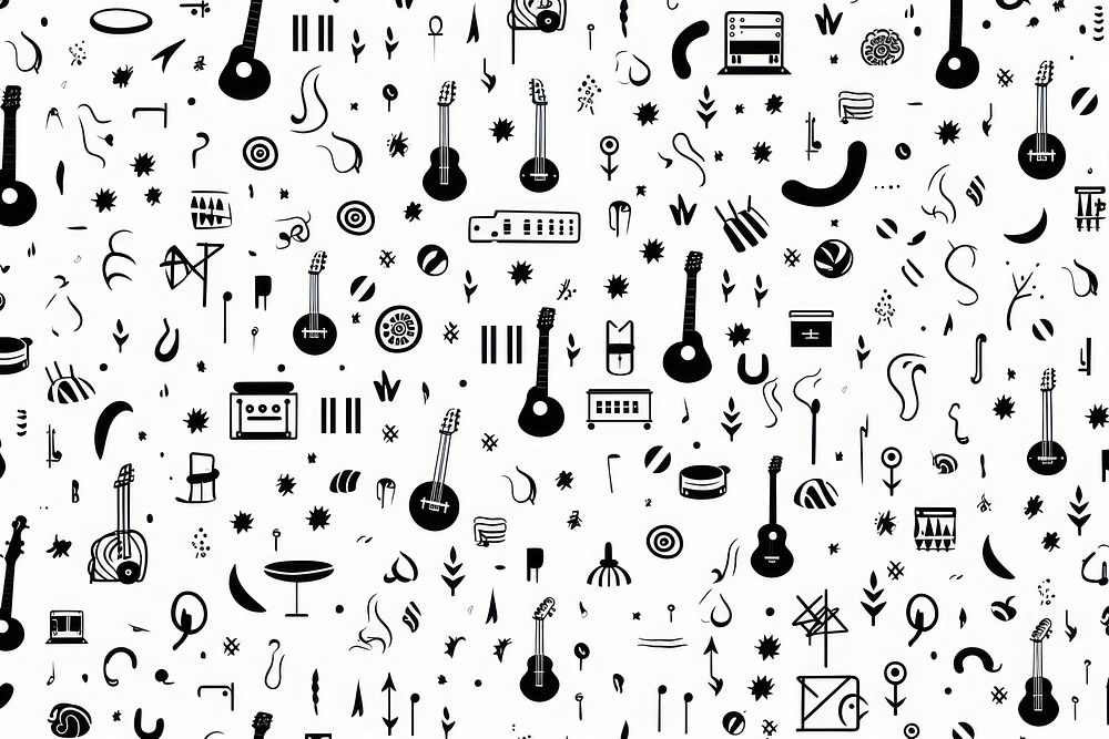 Music pattern backgrounds drawing. | Premium Photo Illustration - rawpixel