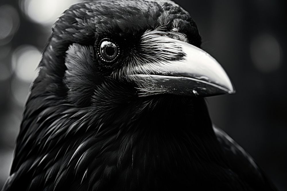 Crow close animal black beak. | Free Photo - rawpixel