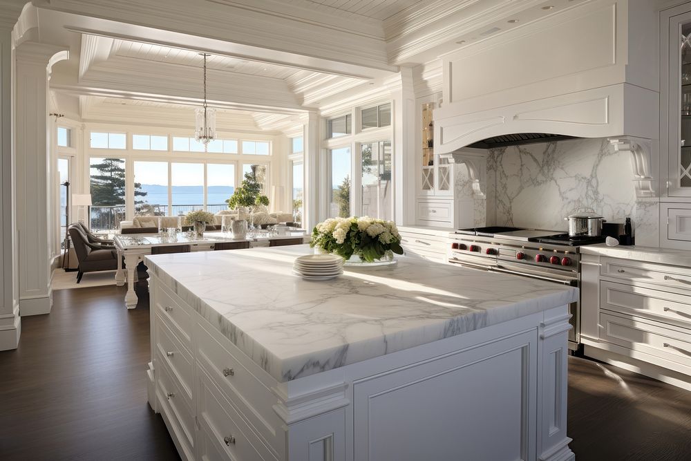 Luxuary kitchen furniture marble architecture. | Free Photo - rawpixel