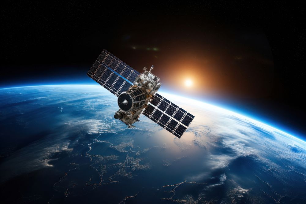 Satellites are seen earth space | Premium Photo - rawpixel