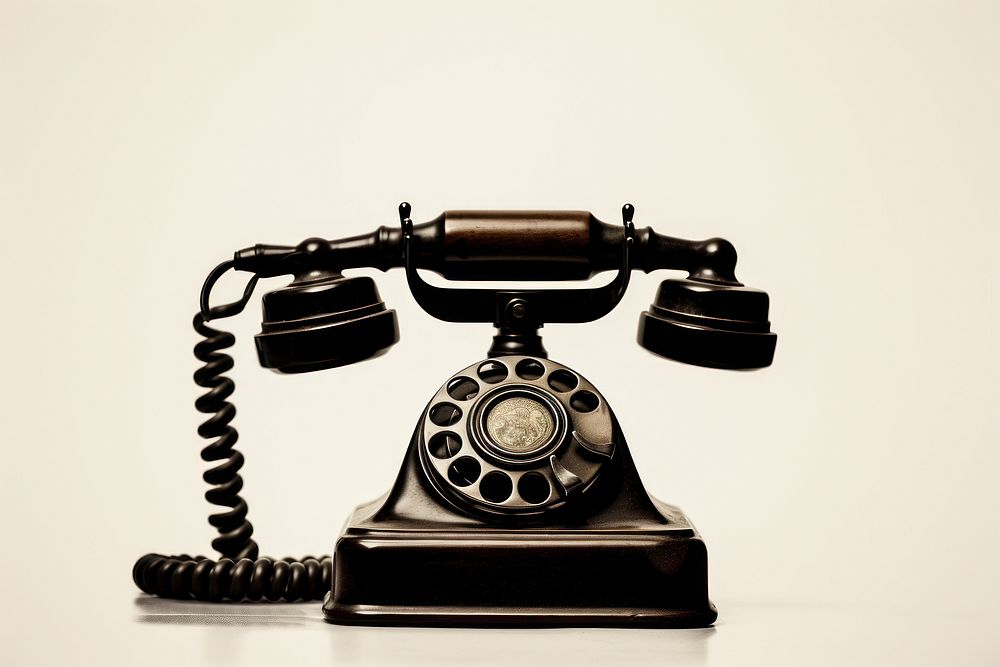Telephone electronics technology nostalgia. AI | Free Photo - rawpixel