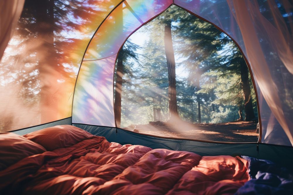 tent view woods outdoors camping | Free Photo - rawpixel