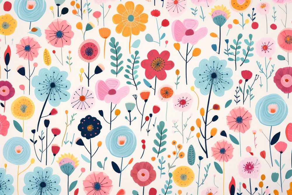 Cute wallpaper flower pattern plant. | Premium Photo Illustration ...