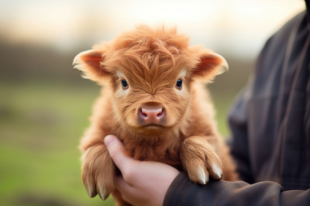 Mini highland cow livestock mammal | Free Photo - rawpixel