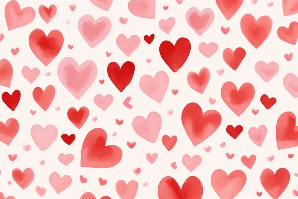 Red heart backgrounds pattern petal. | Premium Photo Illustration ...