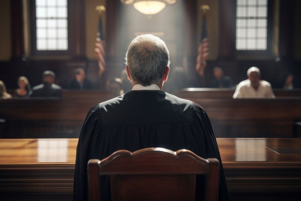 Judge sitting court adult room | Free Photo - rawpixel
