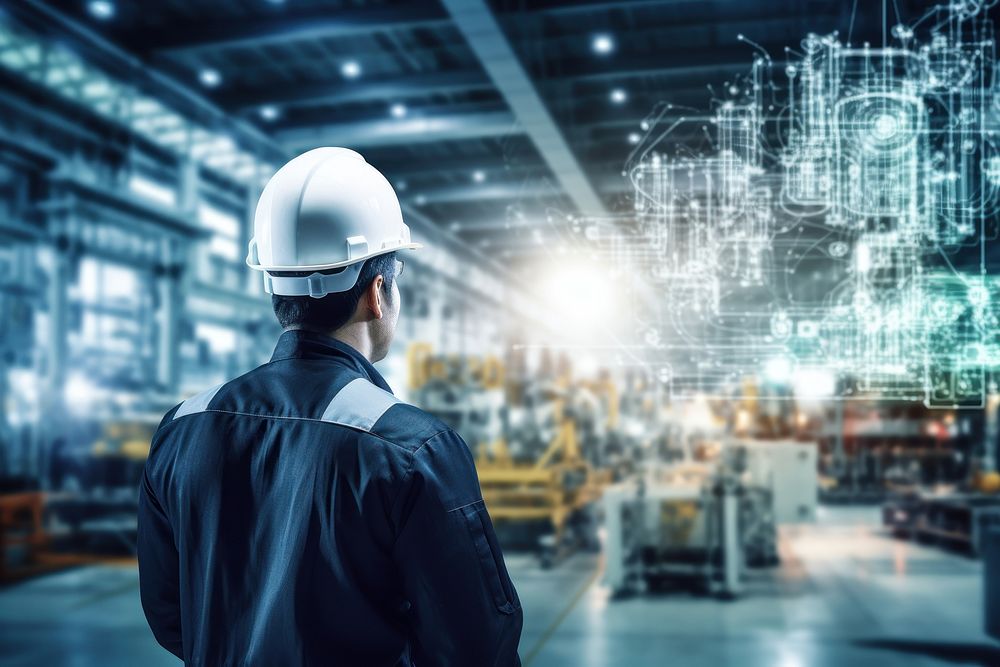 Engineer factory architecture working. AI | Premium Photo - rawpixel