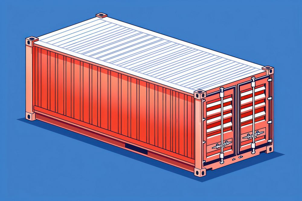 Shipping container line architecture delivering. | Free Photo ...