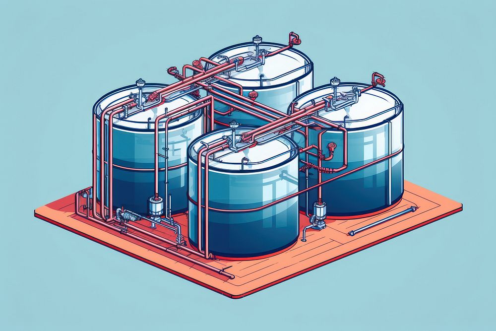 Oil storage tanks architecture container | Free Photo Illustration ...