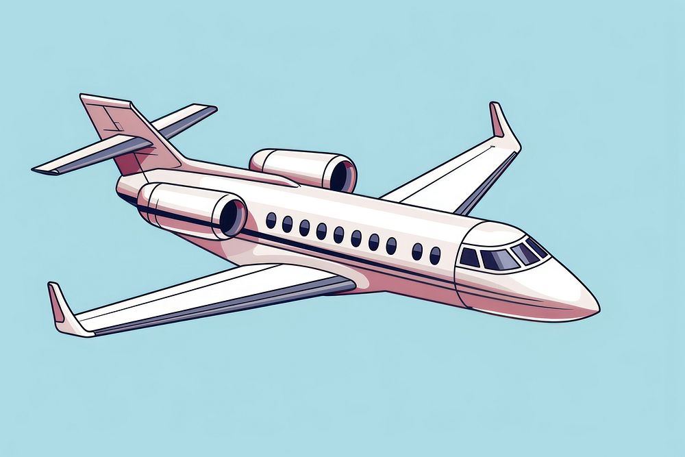 Private jet aircraft airplane airliner. | Free Photo Illustration ...
