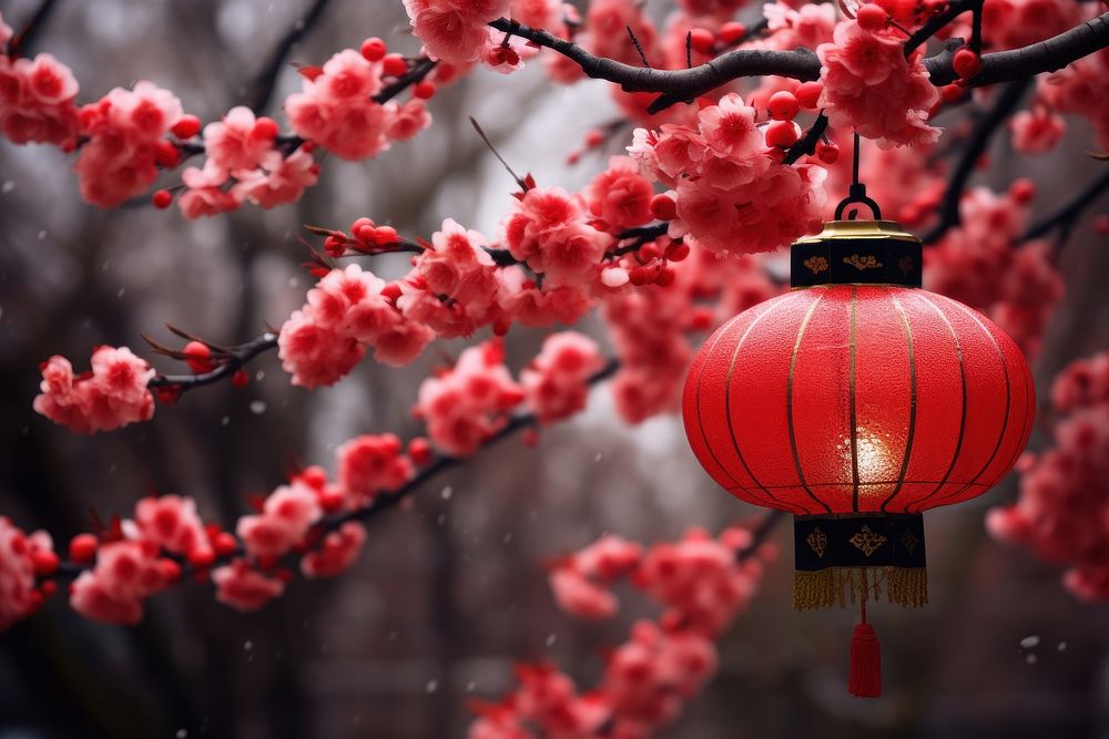 Chinese red lantern blossom flower | Premium Photo - rawpixel