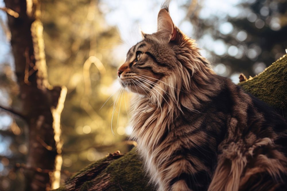 mainecoon cat wildlife mammal animal. | Free Photo - rawpixel