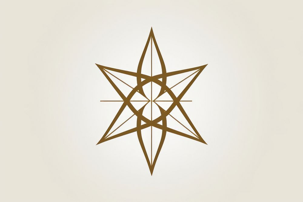 Islamic star symbol line gold. | Premium Photo Illustration - rawpixel