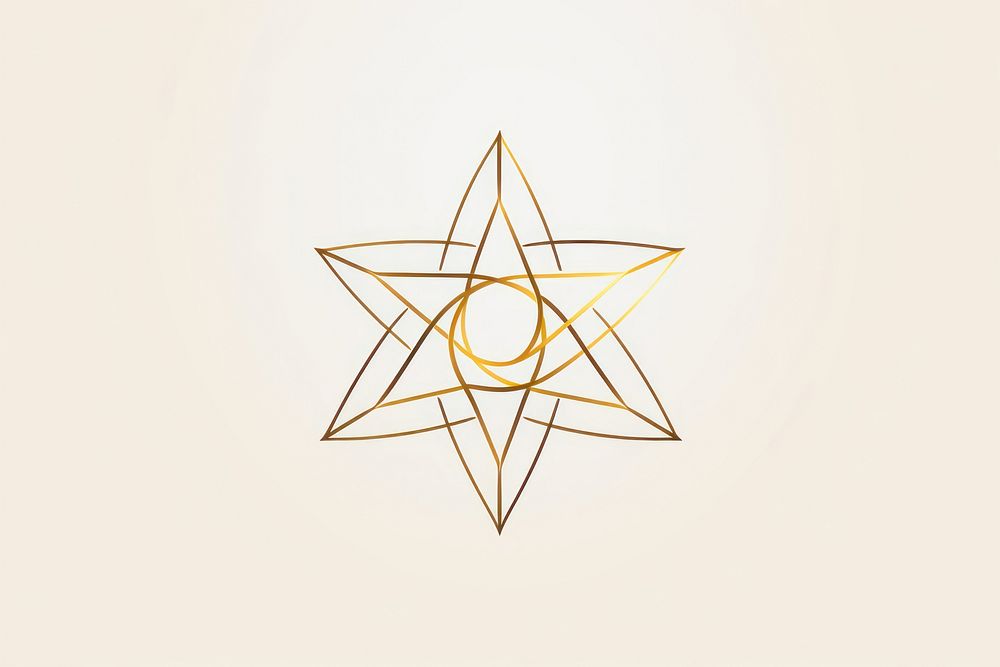 Islamic star symbol line gold. | Premium Photo Illustration - rawpixel