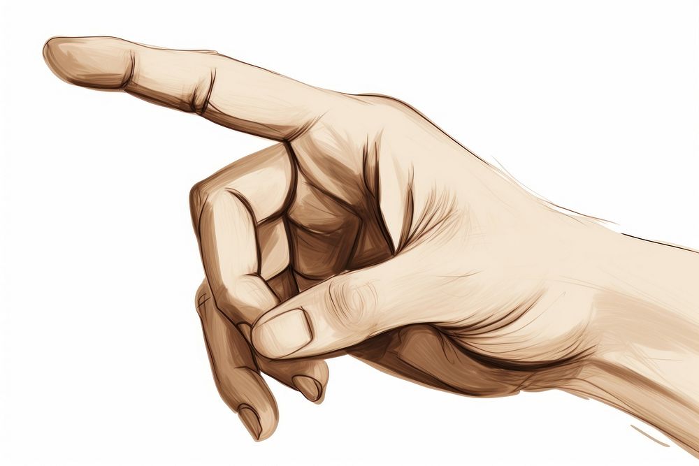 Hand gesture sketch drawing finger. | Premium Photo Illustration - rawpixel