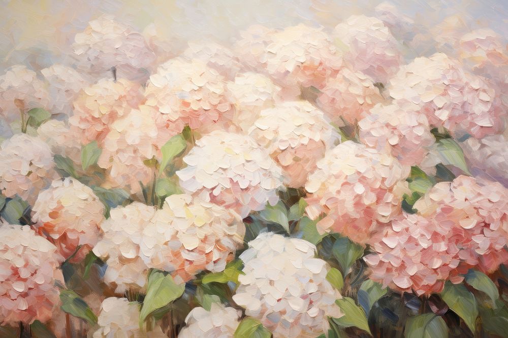 Hydrangea painting flower plant. | Free Photo Illustration - rawpixel