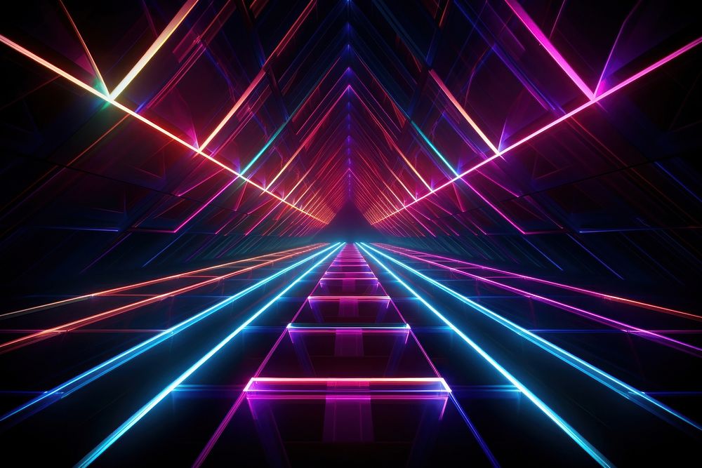 Geometric neon laser background light | Free Photo Illustration - rawpixel