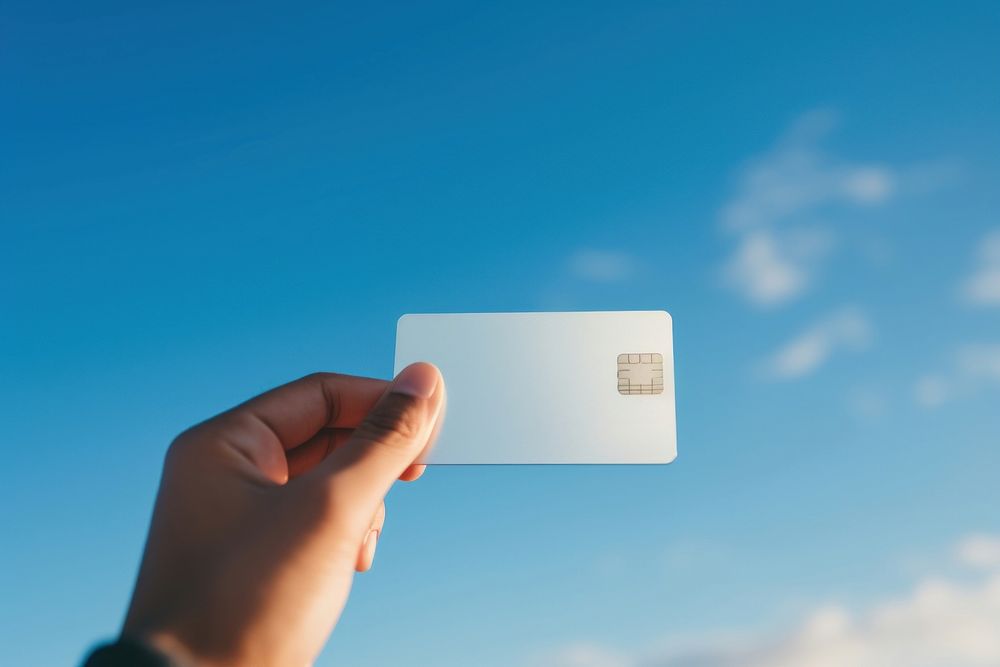 Credit card holding hand blue. | Premium Photo - rawpixel