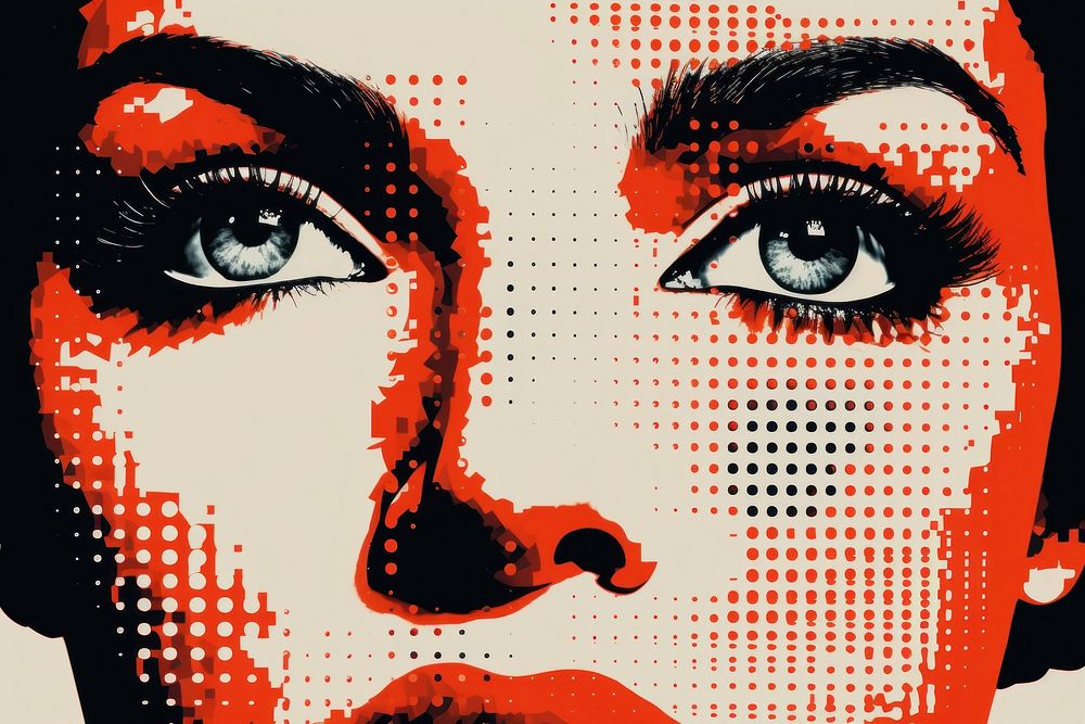 Face halftone effect portrait adult | Free Photo Illustration - rawpixel