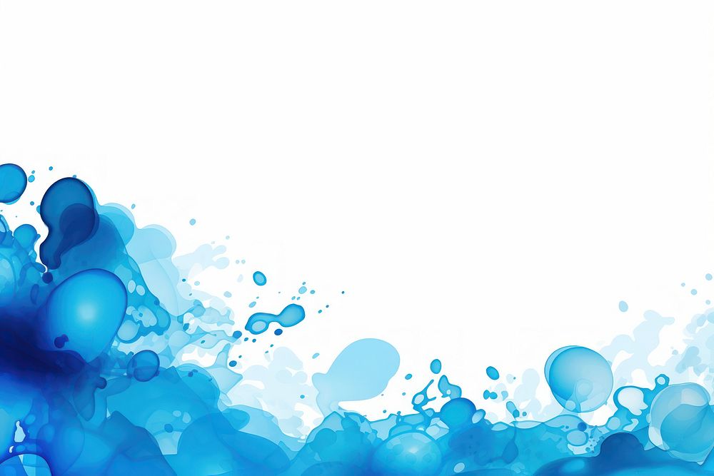 Ink spots border backgrounds blue | Free Photo Illustration - rawpixel