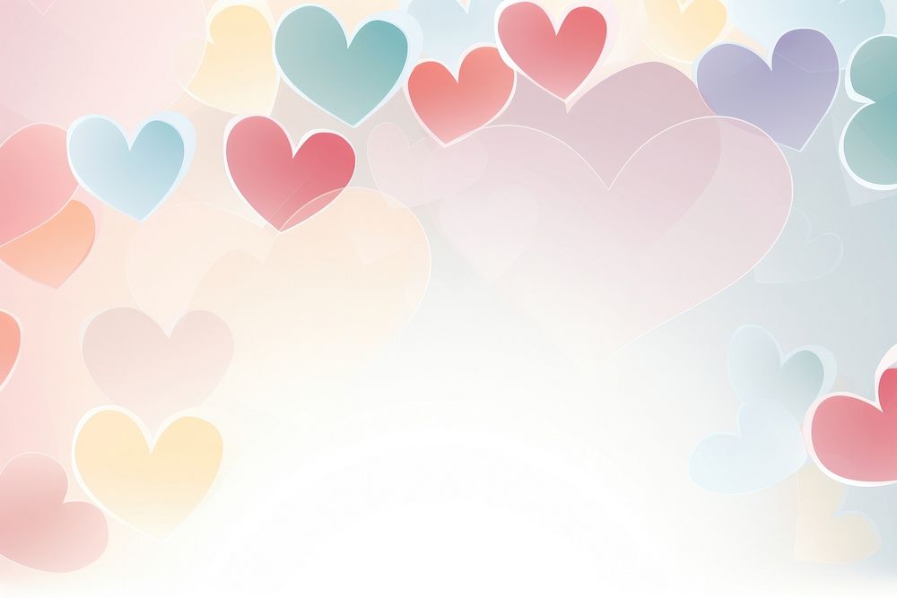 Heart border backgrounds defocused abstract. | Premium Photo ...