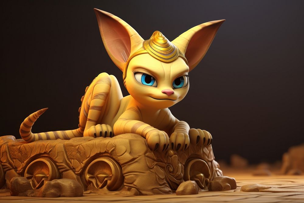 Sphinx cartoon animal mammal. | Free Photo Illustration - rawpixel