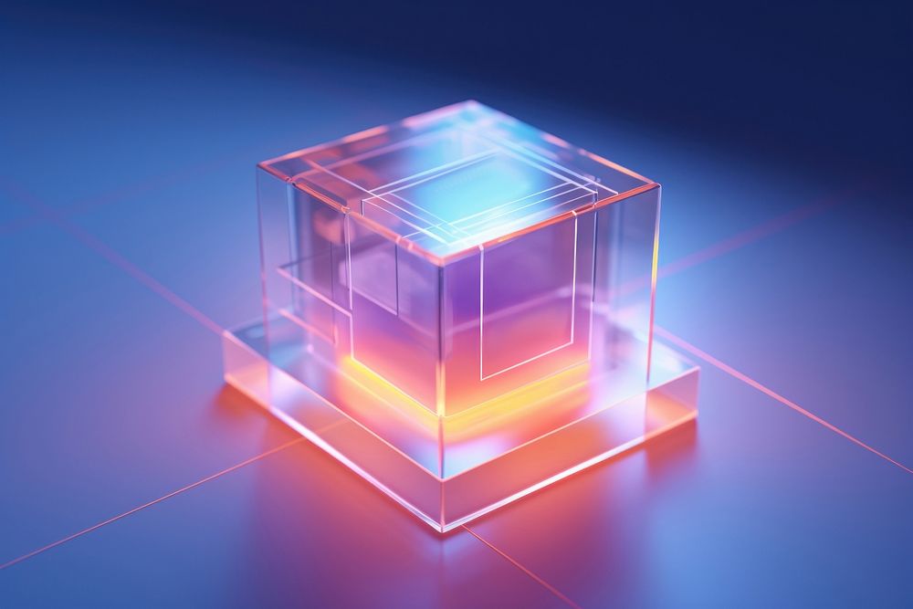 Simple hologram marketing light illuminated | Premium Photo ...