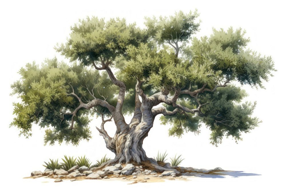 Olive tree drawing sketch plant. | Premium Photo Illustration - rawpixel