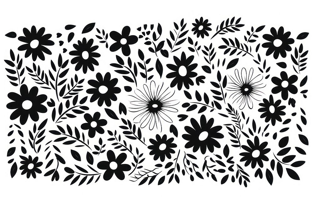 Flower pattern rectangle shape backgrounds | Free Photo Illustration ...