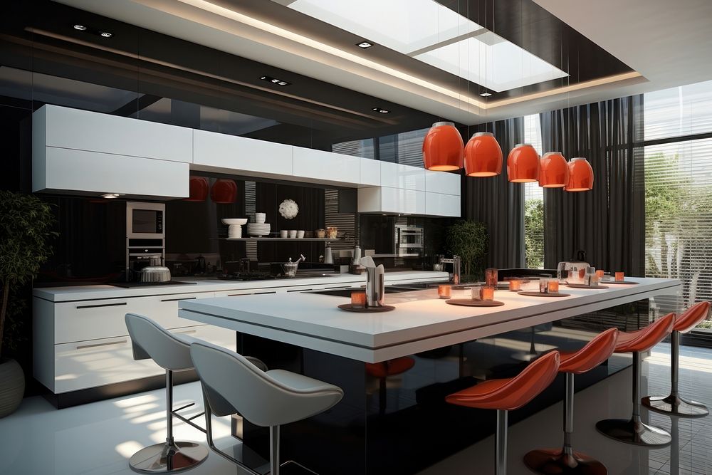 Modern kitchen interior design architecture | Free Photo - rawpixel