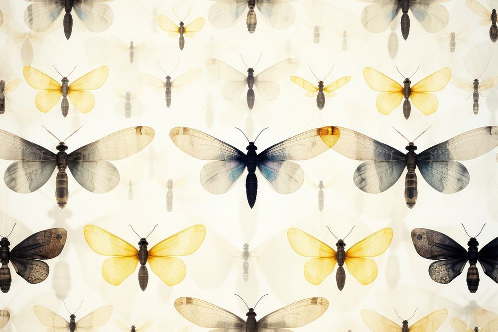 Pressed insect backgrounds butterfly animal. | Free Photo Illustration ...