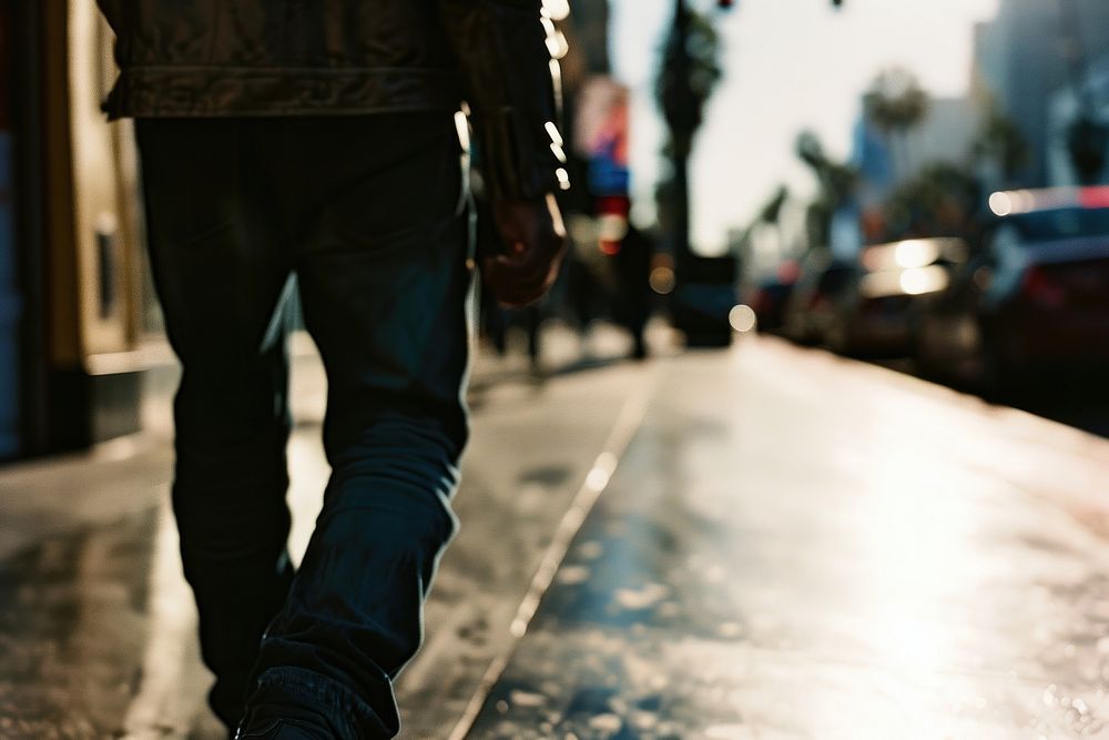 Man walking street motion adult. | Premium Photo - rawpixel