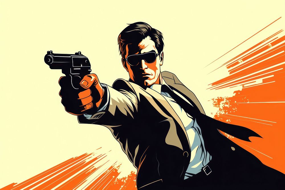 Spy handgun weapon adult. | Premium Photo Illustration - rawpixel